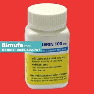 Thuốc Berberin 100mg: Công dụng, liều dùng, lưu ý tác dụng phụ