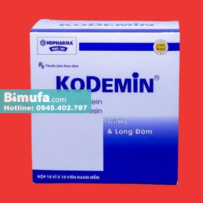 Thuốc kodemin: Công dụng, liều dùng, lưu ý tác dụng phụ
