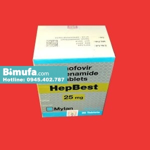 Thuốc HepBest 25mg: Công dụng, liều dùng, chú ý tác dụng phụ