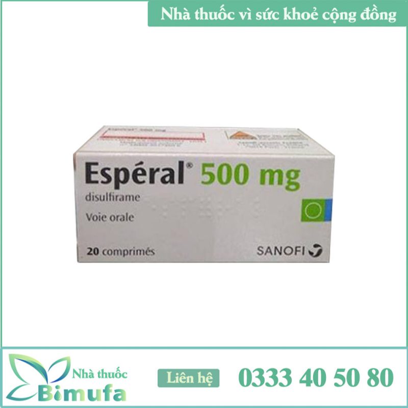 Thuốc cai rượu Esperal: Tác dụng, giá bán, mua ở đâu Hà Nội, TpHcm?