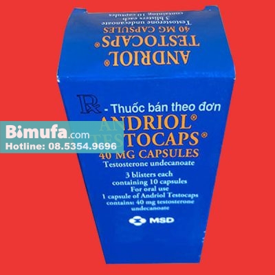 Thuốc Andriol testocaps 40 mg: Tác dụng, liều dùng, giá bán, mua ở đâu?