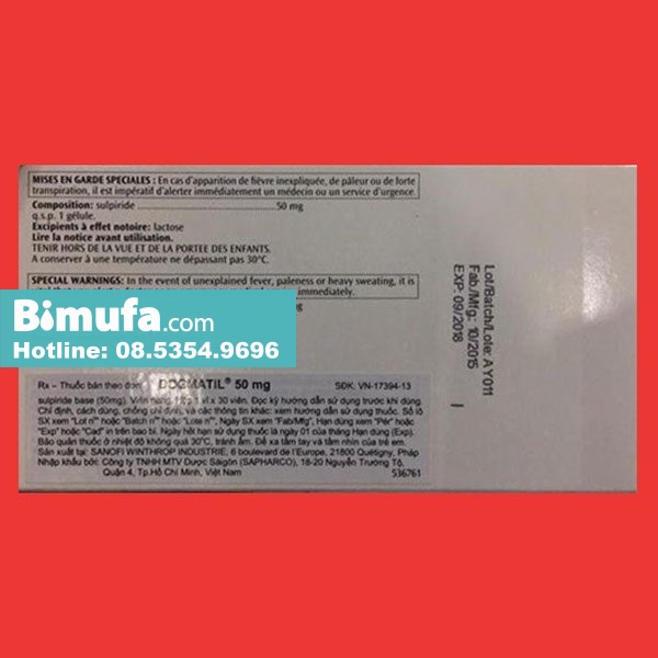 Thuốc Dogmatil 50mg: Tác dụng, dùng lâu có gây nghiện không? giá bán