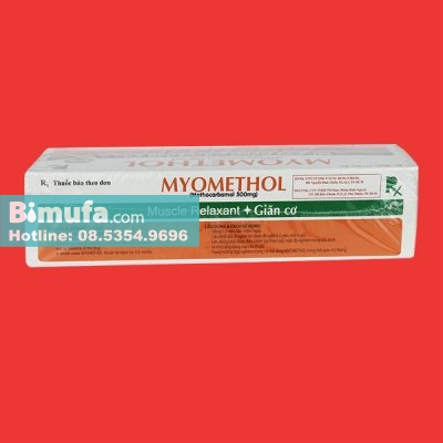Thuốc Myomethol 500mg: Tác dụng, liều dùng, giá bao nhiêu, mua ở đâu?