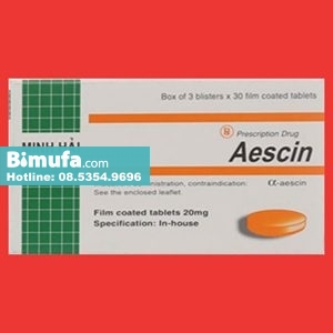 Thuốc Aescin 20mg Minh Hải: Nhóm thuốc, cơ chế tác dụng