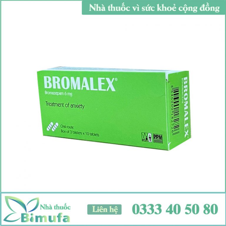 Thuốc ngủ Bromalex 6mg: Tác dụng, liều dùng, giá bán, mua ở đâu?