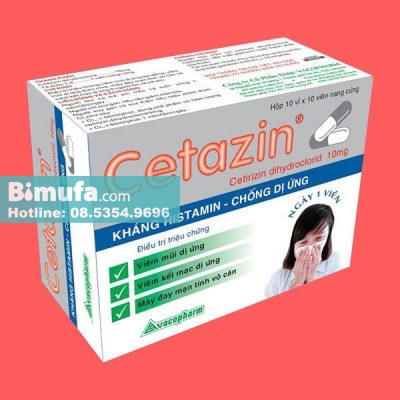 Thuốc Cetazin 10mg: Có tác dụng gì? Liều dùng như nào? Giá bao nhiêu?