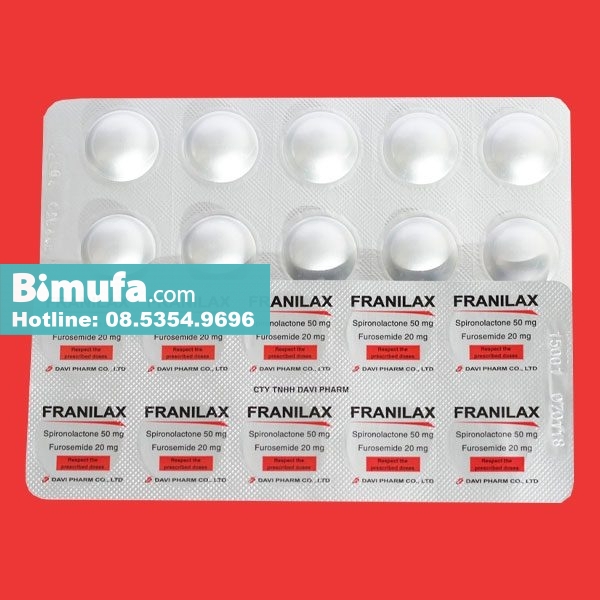 Thuốc Franilax: Trị bệnh gì? Cách sử dụng ra sao? Giá bao nhiêu?