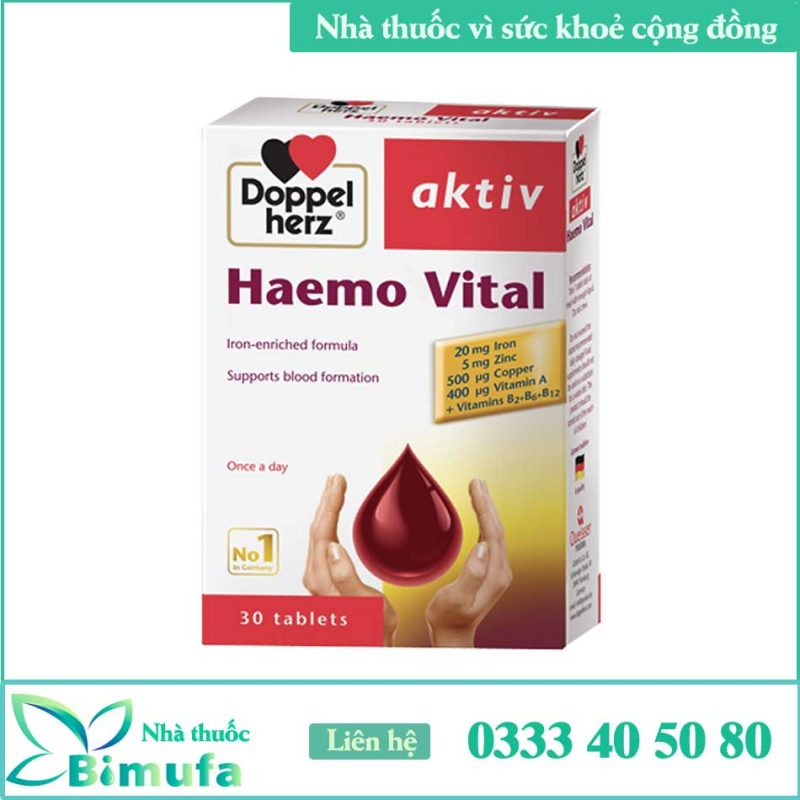 Haemo Vital là gì? Mua ở đâu? Gía bao nhiêu và lưu ý khi sử dụng