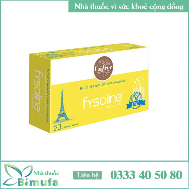 [Review] Nước muối sinh lý Fysoline dành cho trẻ em