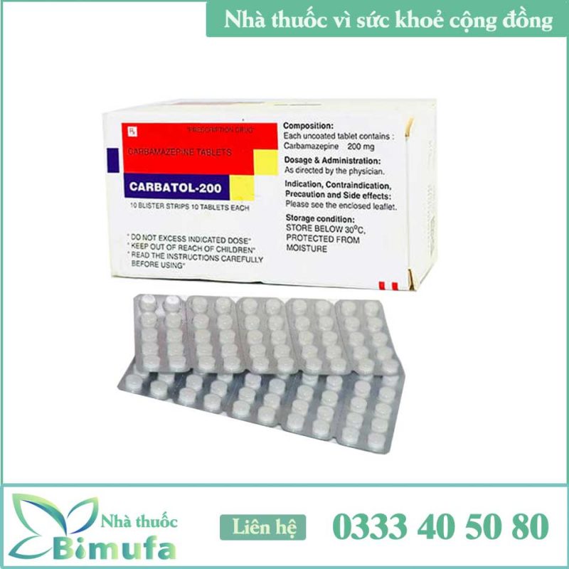 Thuốc Carbatol 200mg kiểm soát, ngăn ngừa các cơn co giật động kinh
