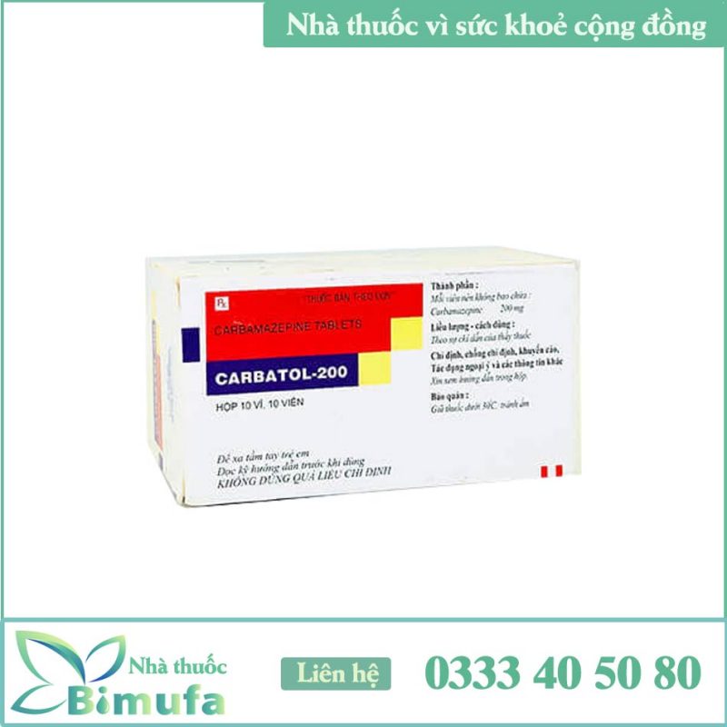 Thuốc Carbatol 200mg kiểm soát, ngăn ngừa các cơn co giật động kinh