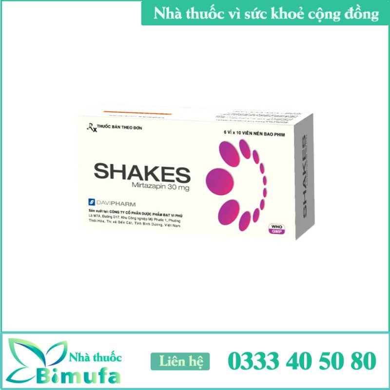 [REVIEW] Shakes 30mg - Hoạt chất chính, công dụng, lưu ý khi sử dụng