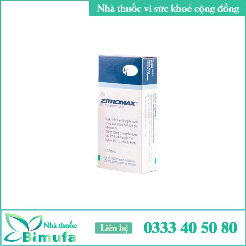 Zitromax thuốc kháng sinh hàng đầu dùng điều trị các bệnh nhiễm khuẩn