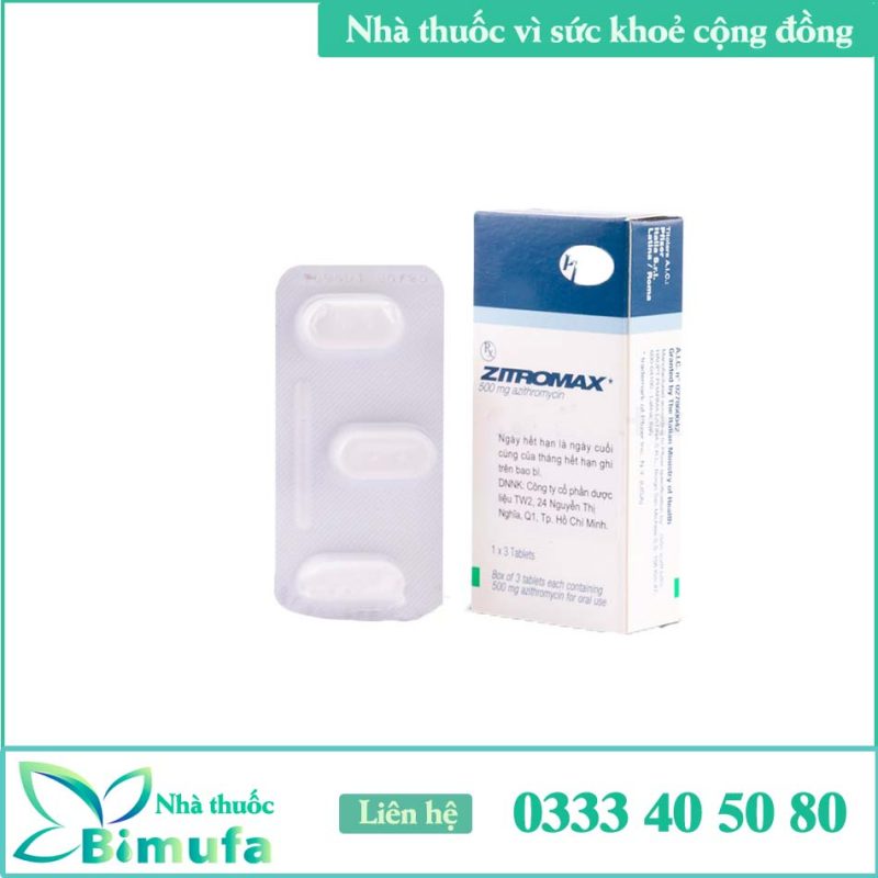 Zitromax thuốc kháng sinh hàng đầu dùng điều trị các bệnh nhiễm khuẩn