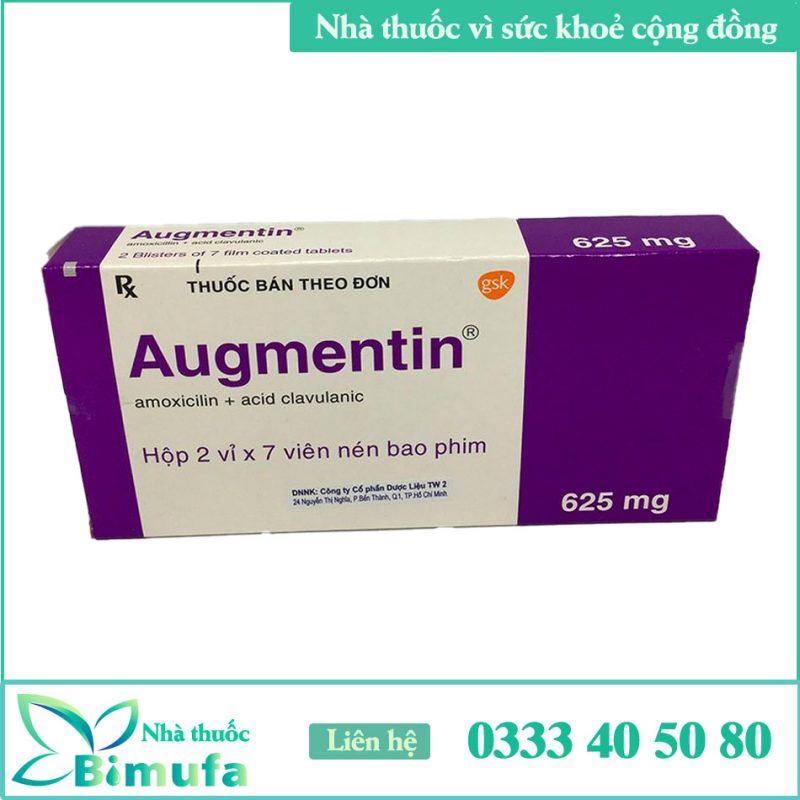 Augmentin 625mg là thuốc gì? chữa bệnh gì? giá bao nhiêu?