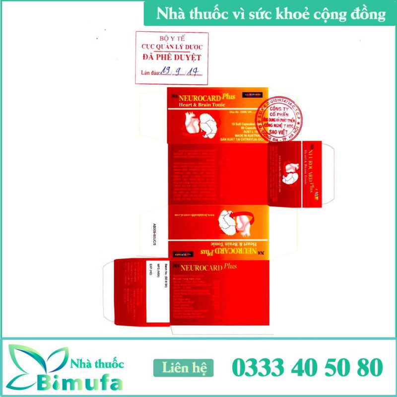 Thực phẩm chức năng NA Neurocard Plus giá bao nhiêu? Mua ở đâu?