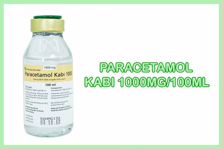 Thuốc giảm đau, hạ sốt Paracetamol Kabi. Công dụng và giá bán