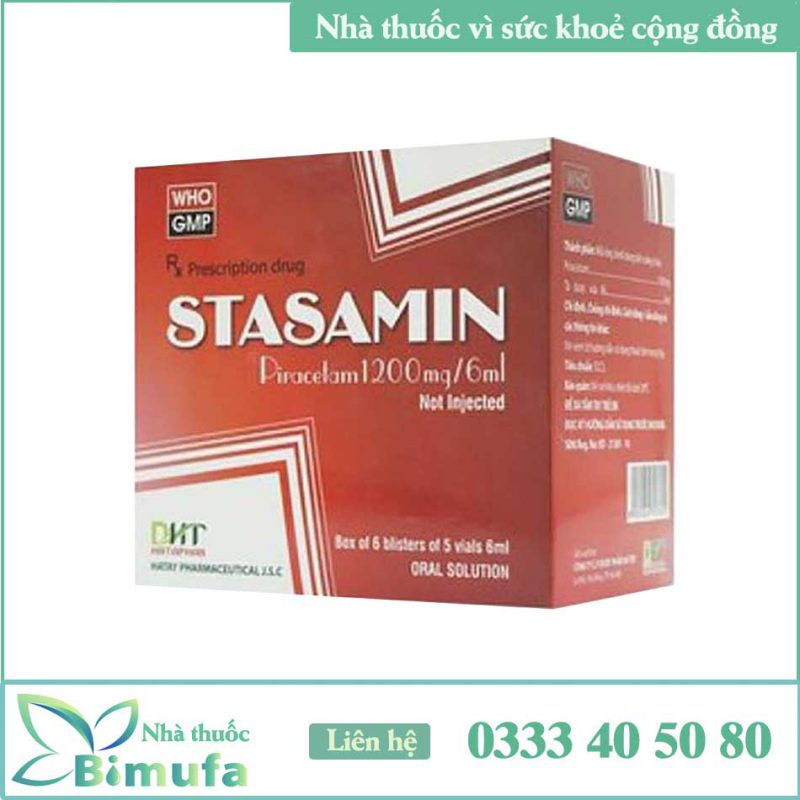 Thuốc Stasamin 1200mg/6ml điều trị rối loạn thần kinh hiệu quả