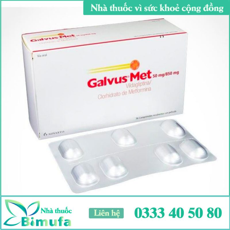 Galvus Met 50mg/100mg là thuốc gì? Giá bao nhiêu? Lưu ý gì khi dùng?