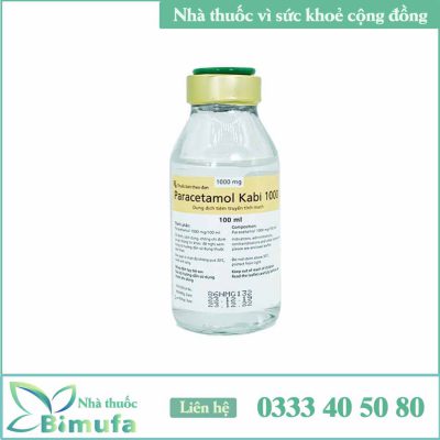 Thuốc giảm đau, hạ sốt Paracetamol Kabi. Công dụng và giá bán
