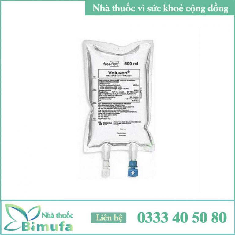 Voluven là thuốc gì? Có tác dụng gì? Giá bao nhiêu? Mua ở đâu?
