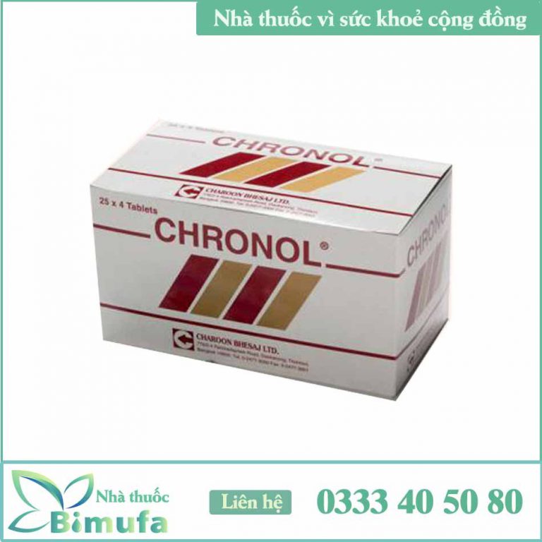 Thuốc cai rượu Chronol. Công dụng. Cách dùng và giá bán của Chronol