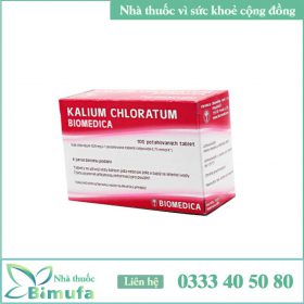Thuốc Kalium Chloratum: Công dụng. Liều dùng. Lưu ý khi sử dụng
