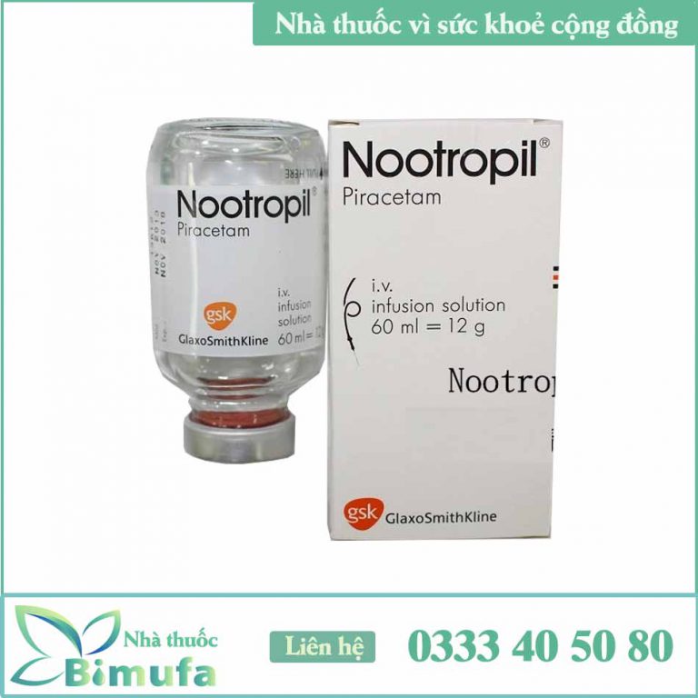 Thuốc Nootropil 12g/60ml là gì? Thành phần, Công dụng và cách dùng
