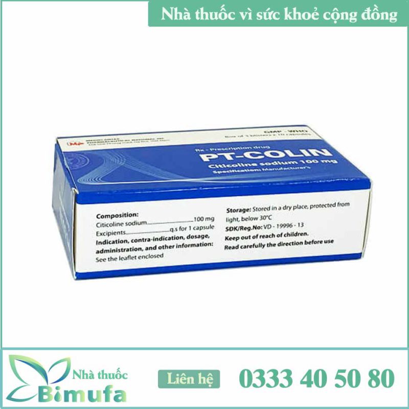 Thuốc PT-Colin: Thành phần, Công dụng, Cách dùng và giá bán