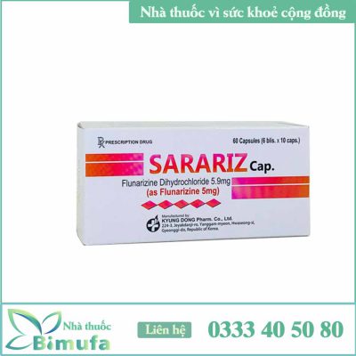 Thuốc Sarariz 5mg: Thành phần, Công dụng, Cách xử lý khi quá liều