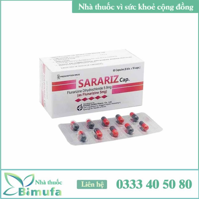 Thuốc Sarariz 5mg: Thành phần, Công dụng, Cách xử lý khi quá liều