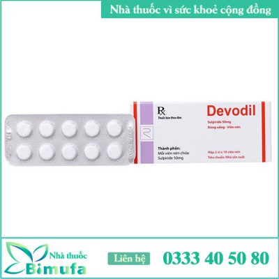 Thuốc Devodil 50mg là thuốc gì? Tác dụng, Chỉ định, Tác dụng phụ