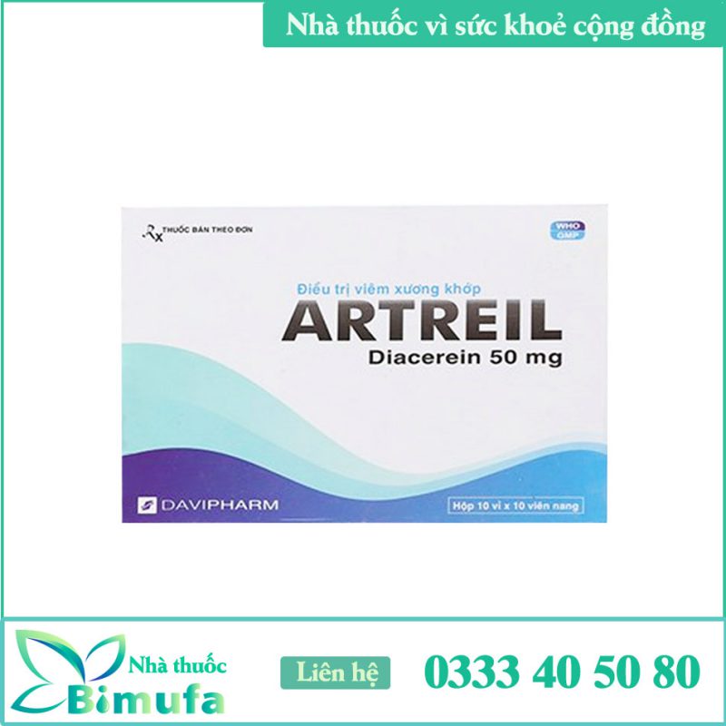 Thuốc ARTREIL 50mg giá bán bao nhiêu? Mua ở đâu tốt nhất?