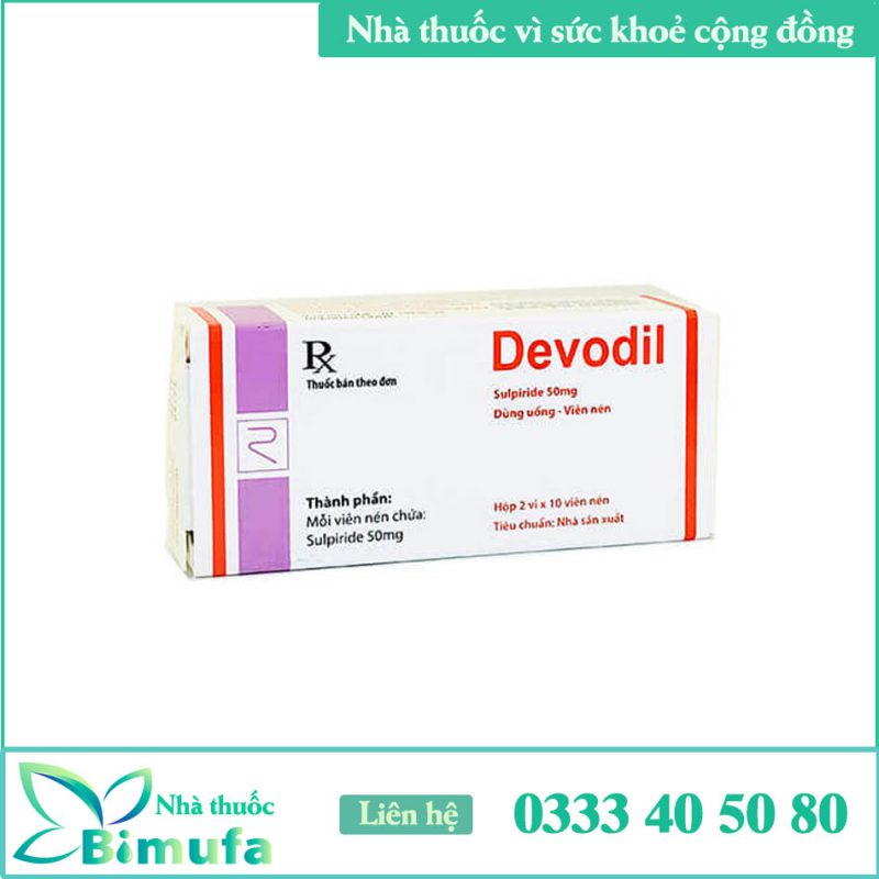 Thuốc Devodil 50mg là thuốc gì? Tác dụng, Chỉ định, Tác dụng phụ