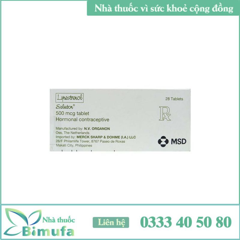 Thuốc tránh thai hàng ngày Exluton giá bao nhiêu? Mua ở đâu?