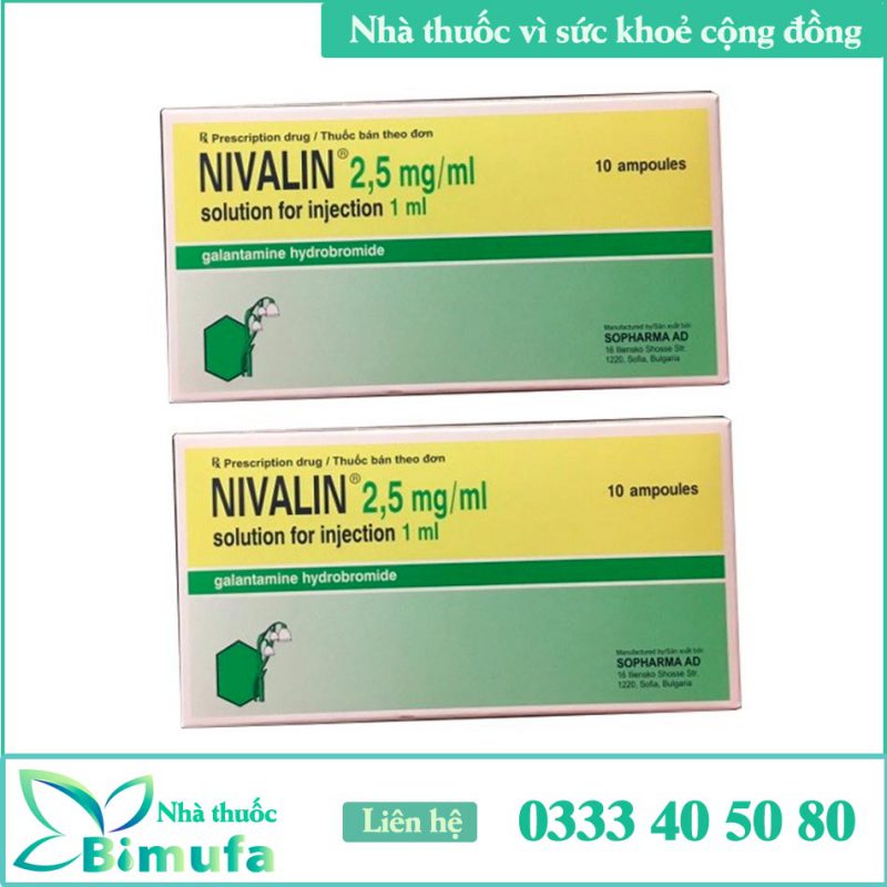 Thuốc tiêm Nivalin 2.5mg/ml là gì? Giá bao nhiêu? Lưu ý gì khi sử dụng?