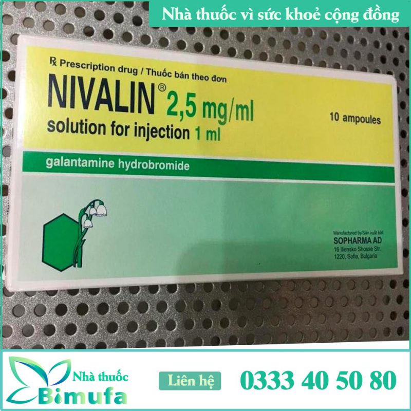 Thuốc tiêm Nivalin 2.5mg/ml là gì? Giá bao nhiêu? Lưu ý gì khi sử dụng?