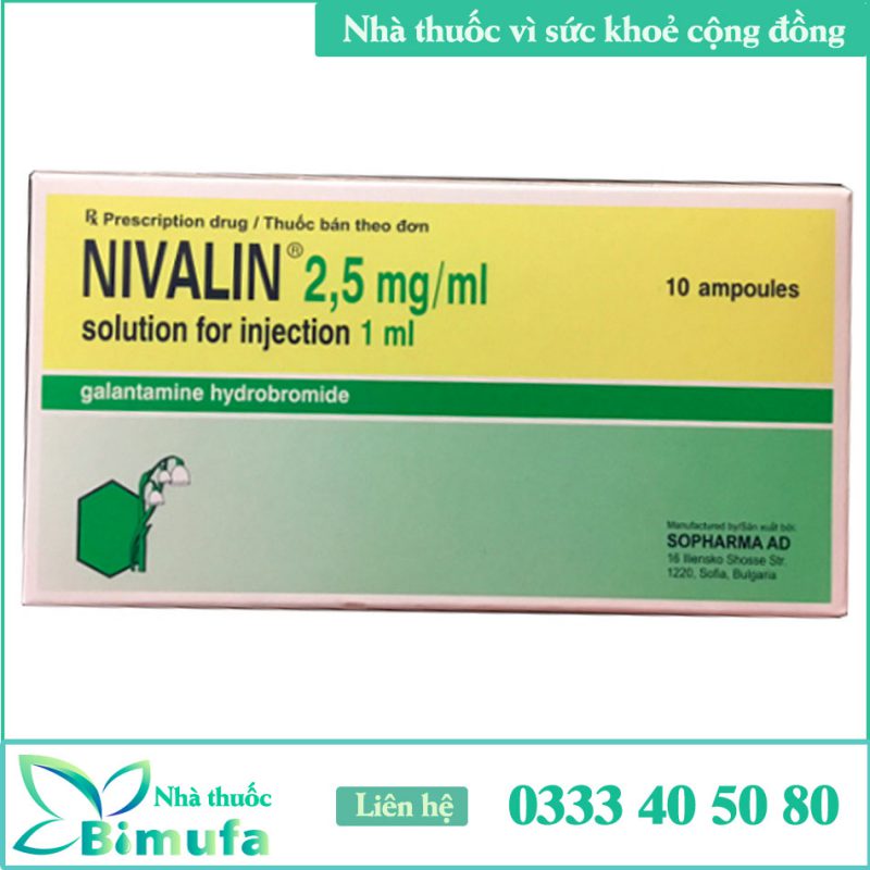 Thuốc tiêm Nivalin 2.5mg/ml là gì? Giá bao nhiêu? Lưu ý gì khi sử dụng?