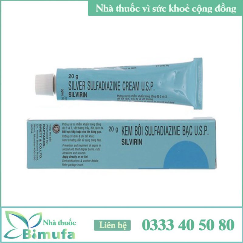 [CHÍNH HÃNG] SILVER SULFADIAZINE: Công dụng. Thành phần. Giá bán