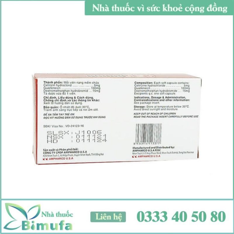 SOScough là thuốc gì? Liều dùng, lưu ý và giá bán