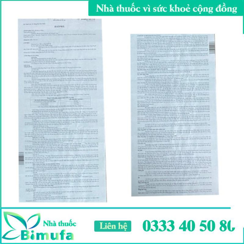 [CHÍNH HÃNG] Thuốc Haepril: Công dụng, liều dùng, giá bán