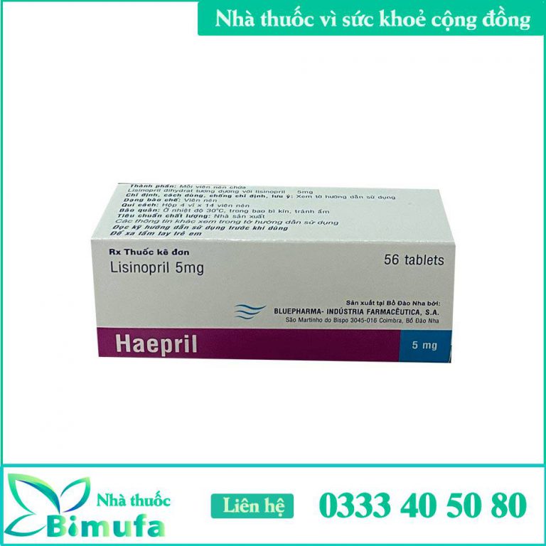 [CHÍNH HÃNG] Thuốc Haepril: Công dụng, liều dùng, giá bán
