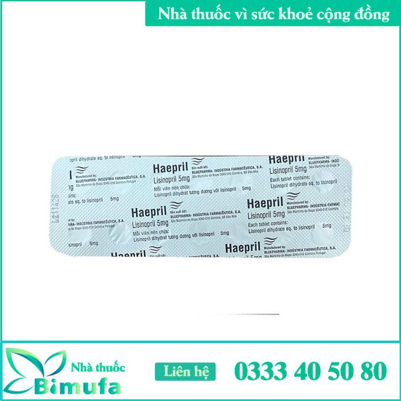 [CHÍNH HÃNG] Thuốc Haepril: Công dụng, liều dùng, giá bán