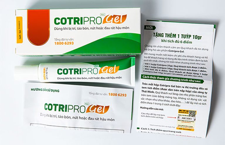 Thuốc bôi trĩ Cotripro Gel có tốt không, giá bao nhiêu, mua ở đâu?