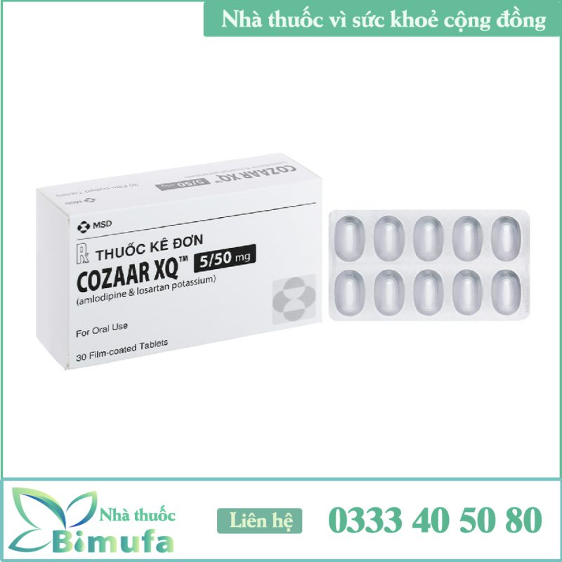 Thuốc Cozaar XQ 5/50mg là thuốc gì? mua ở đâu? giá bao nhiêu?