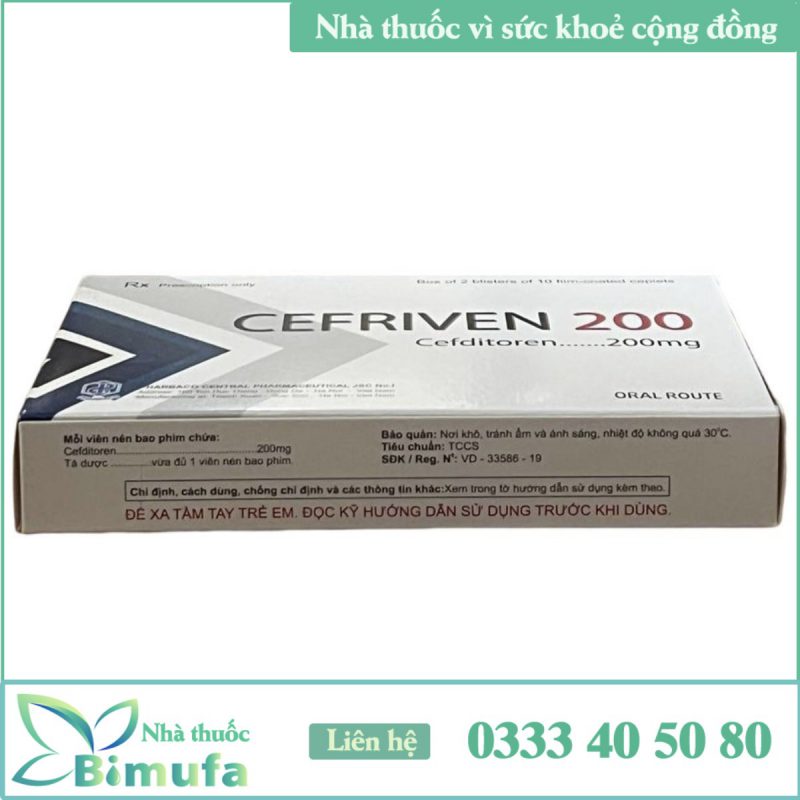 Thuốc Cefriven 200 - Điều trị nhiễm khuẩn hiệu quả - Bimufa