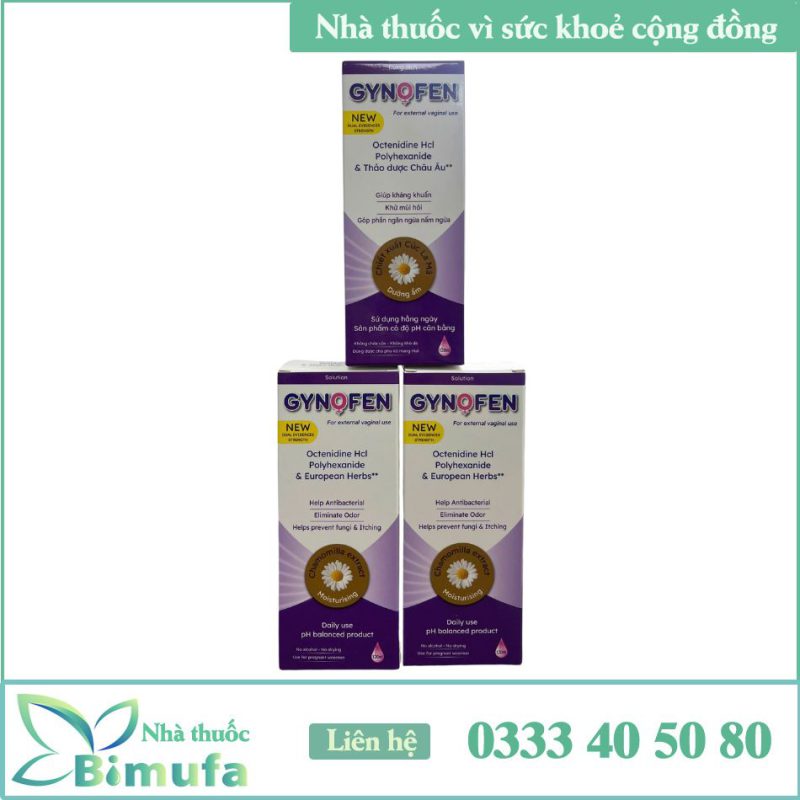 Dung dịch vệ sinh Gynofen ngăn ngừa viêm nhiễm, giúp “cô bé” thơm tho